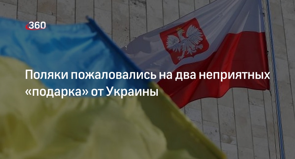 Поляки пожаловались на два неприятных «подарка» от Украины | 360°